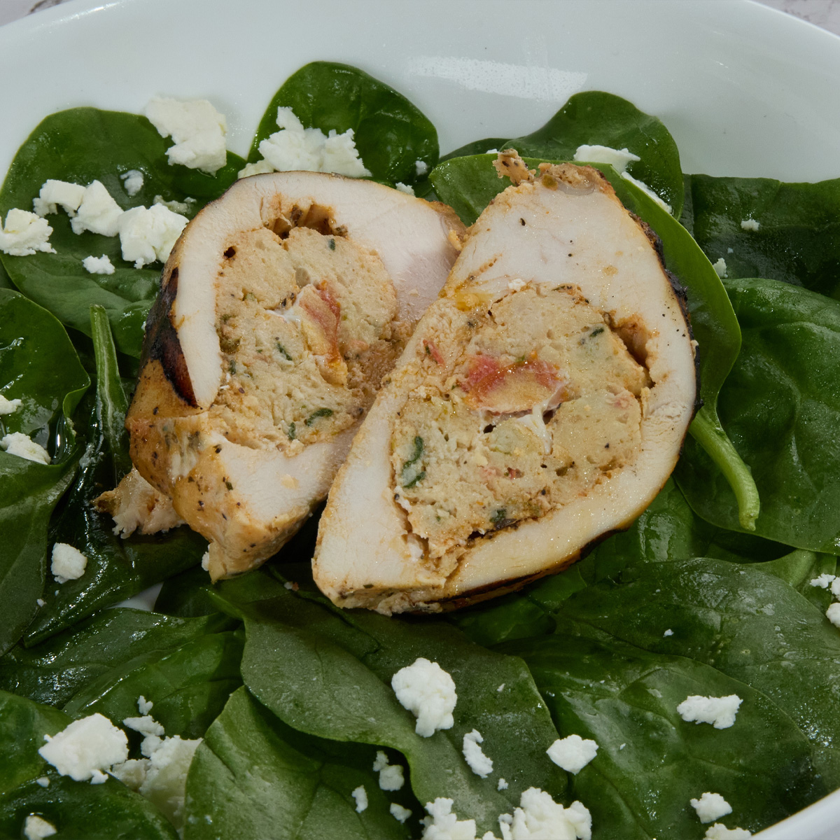 Stuffed Feta & Spinach Chicken Breast – Halal | D&D Poultry